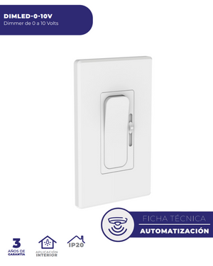 Dimmer Electrónico con Regulador de Potencia Dimled-0-10V - Tecno Apli